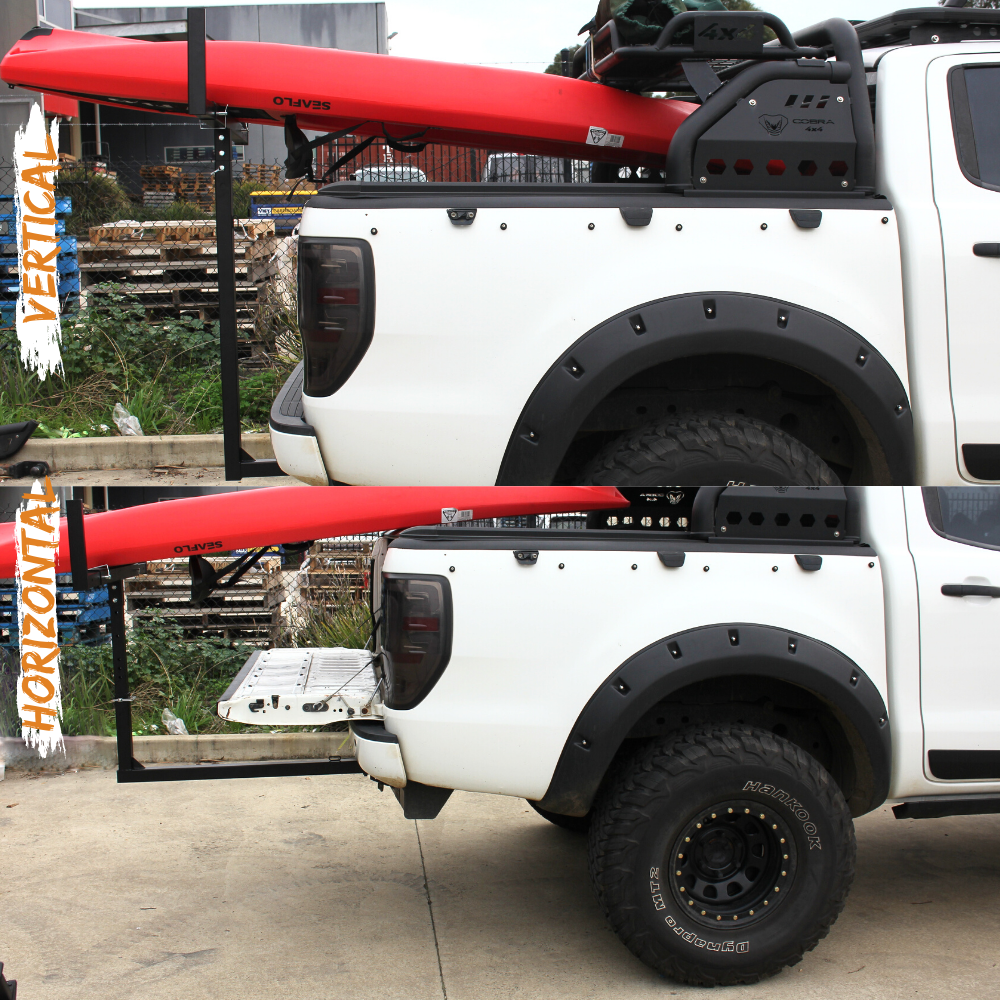 Pick Up Truck Bed Vertical And Horizontal Hitch Extender Extension Rack ...