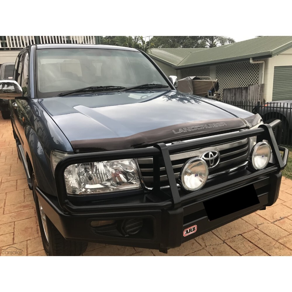 TOYOTA LANDCRUISER 100 SERIES Bonnet Protector guard1998-2007 BLACK ...