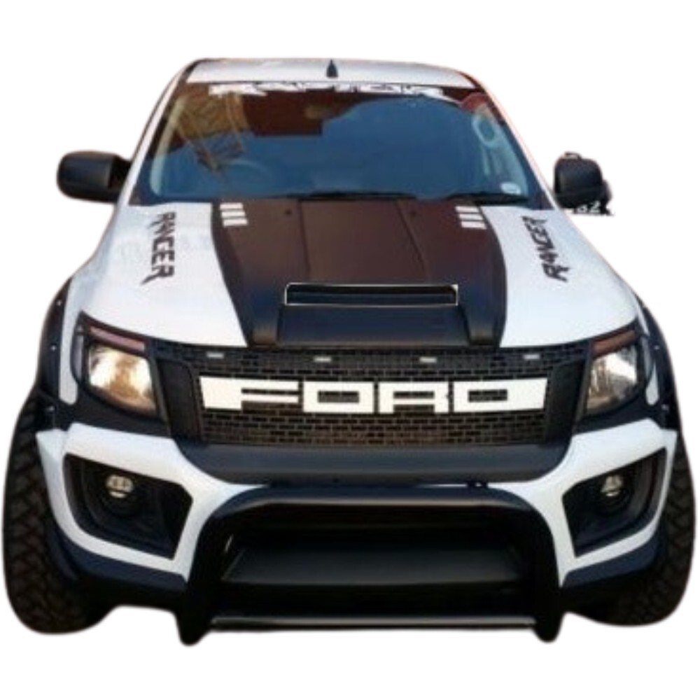 Raptor Style Bonnet Scoop FITS Ford Ranger PX1 2011-15 (Matte Black)