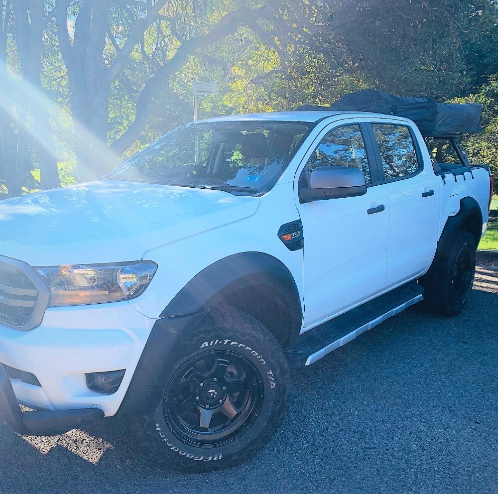 Matte Black Smooth Flares FITS Ford Ranger PX2 2015 2016 2017 2018 ...