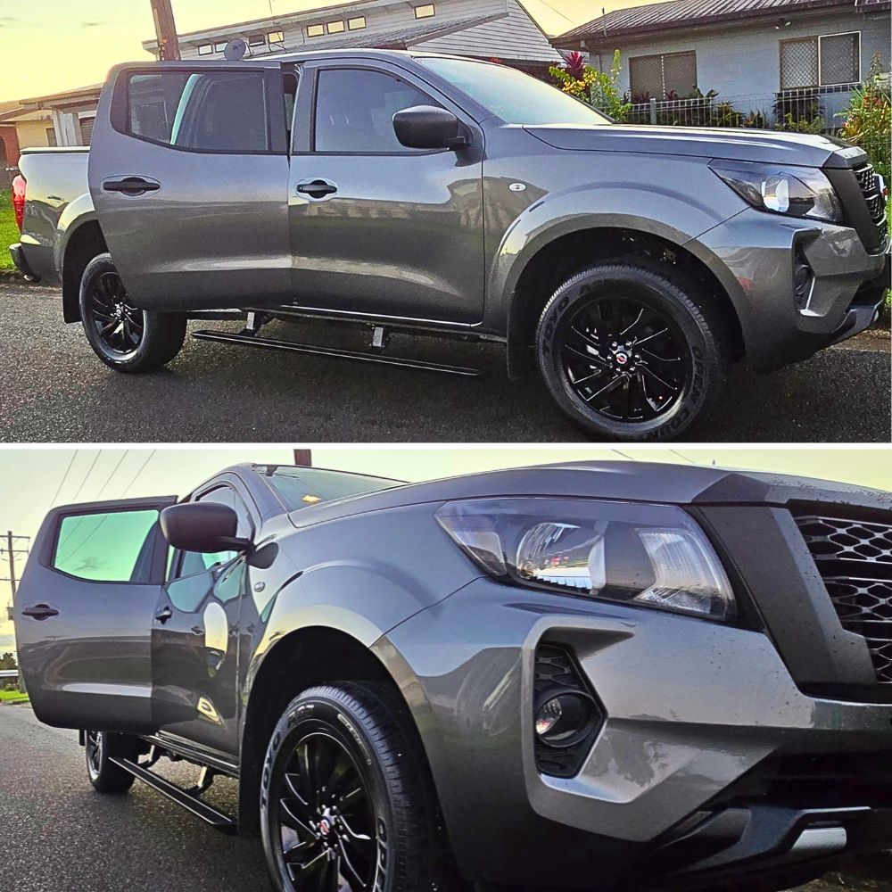 Cobra Electric Retractable Heavy Duty Side Steps fits Navara Np300 2015 ...