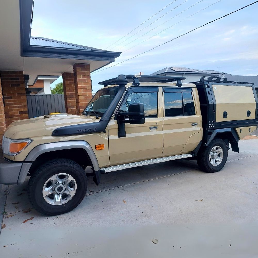 Aluminium Flat Roof Rack Cage Fits Landcruiser 79 Series Dual Cab 135cm ...