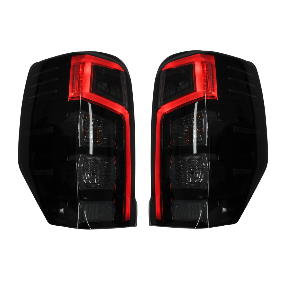 Smoked Black Tail Lights LED for Mitsubishi Triton MR 2018 Onwards ...