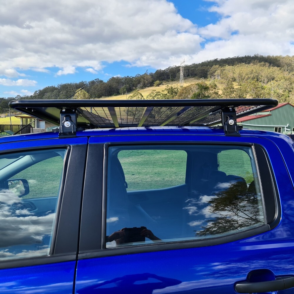 Cobra 4x4 Universal Flat Roof Rack Black Powder Coated Steel Rack ...