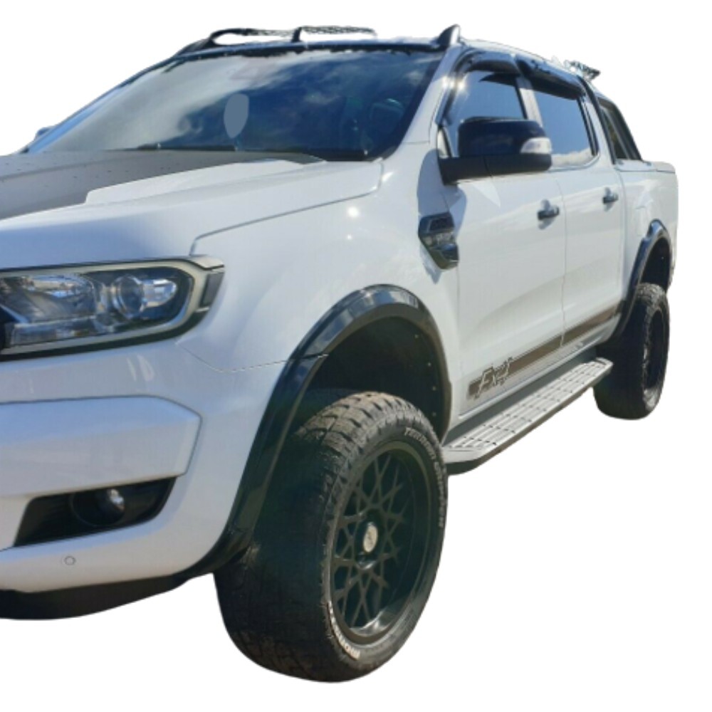 THIN FLARES FITS FORD RANGER PX2 2015-2018 MATTE BLACK SMOOTH SKINNY