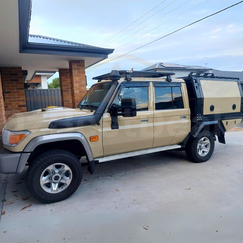 Aluminium Flat Roof Rack Cage Fits Landcruiser 79 Series Dual Cab 135cm Aluminium Flat Roof Rack Cage Fits Landcruiser 79 Series Dual Cab 135cm