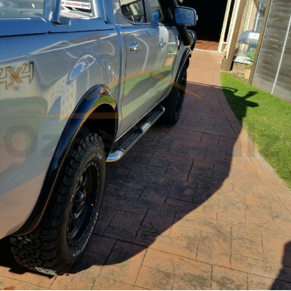 THIN FLARES FITS FORD RANGER PX1 2011 2012 2013 2014 2015 SEMI GLOSS ...