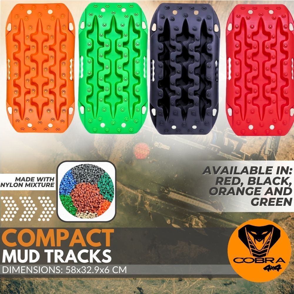 Compact Short Low Mud Tracks 4WD 4x4 Red Green Orange Black Traction ...