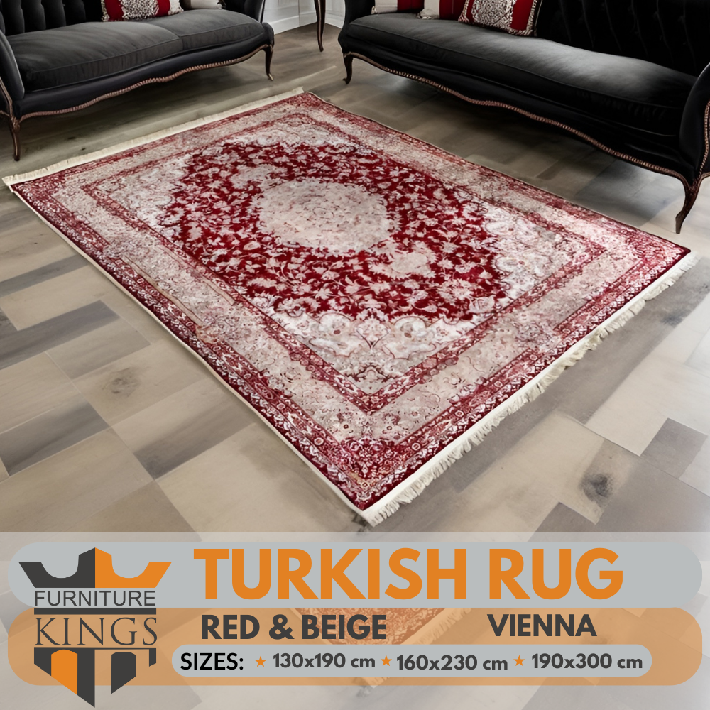 Red Beige Vienna Turkish Turkey Made Floor Carpet Rugs Traditional ...