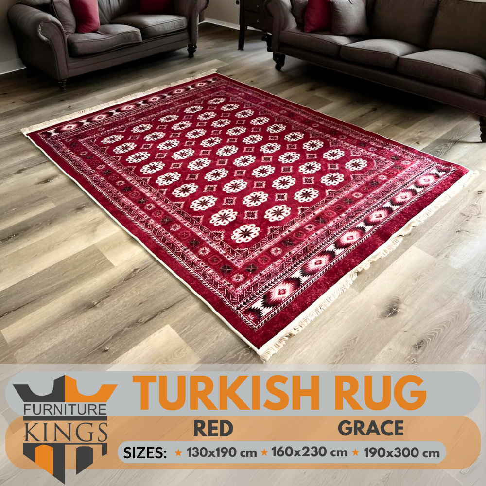 Red Grace Turkish Turkey Made Floor Carpet Rugs Traditional Carpet Rug ...