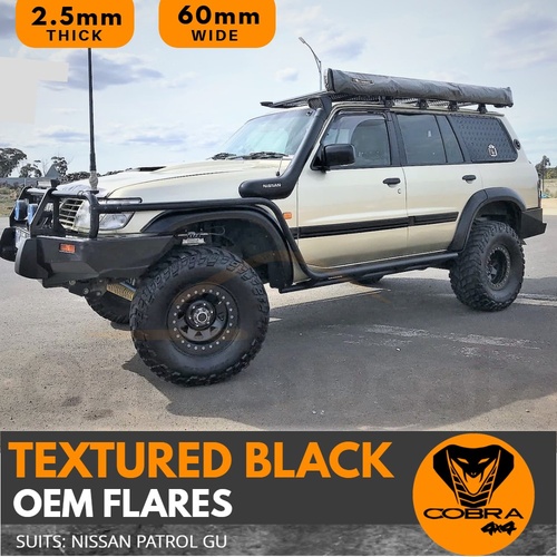 NISSAN PATROL GU 1997 1998 2000 2001 2002 2003 TOUGH FENDER FLARES ...