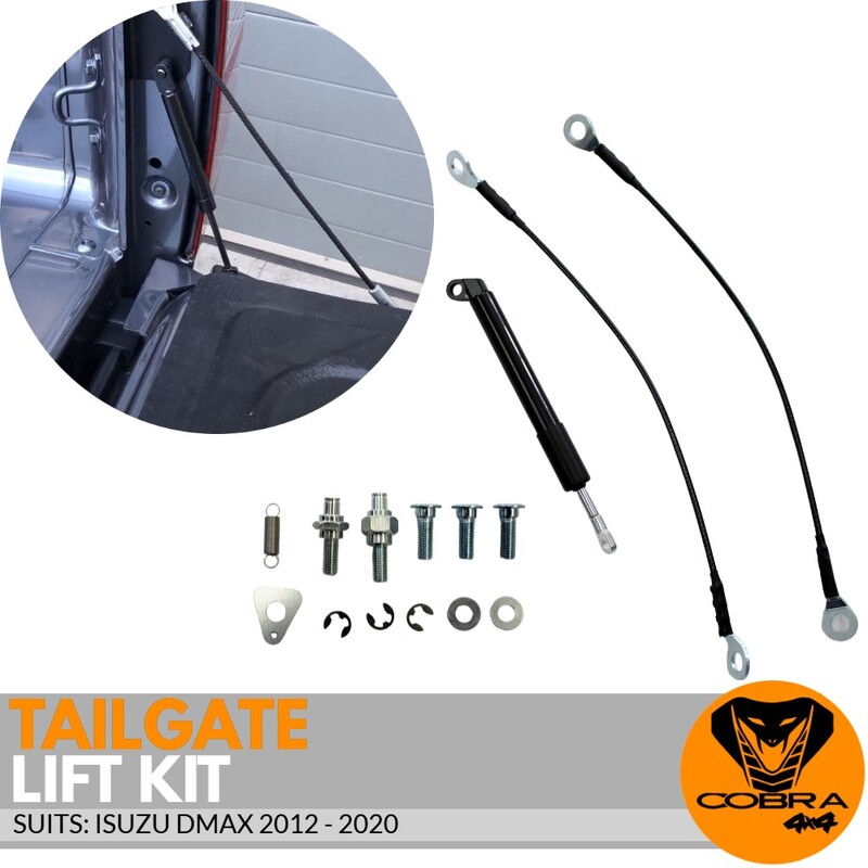 Cobra 4x4 Tailgate Assist Lift Strut Kit for Isuzu Dmax D-Max 2020 2021 ...